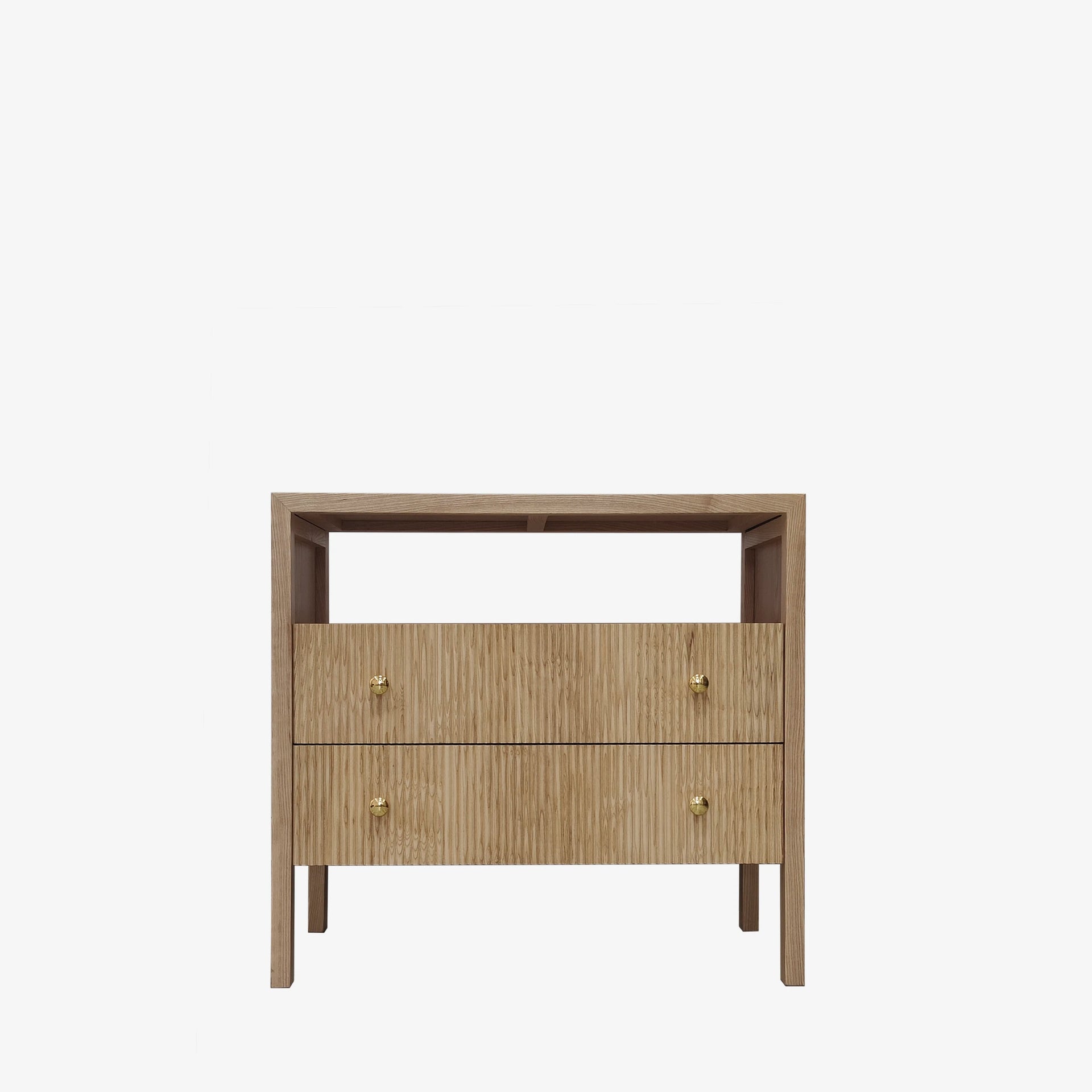 Fluted nightstand store